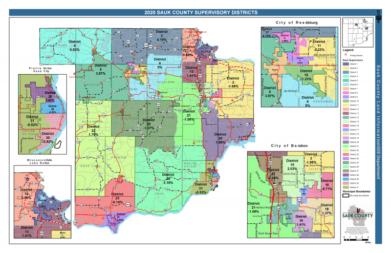County Supervisory Districts | Sauk County Wisconsin Official Website County Supervisory Districts | Sauk County Wisconsin Official Website