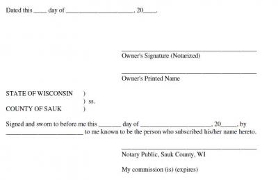 Affidavits | Sauk County Wisconsin Official Website